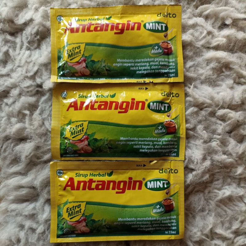 Jual Antangin mint sirup herbal 3 sachet - sirup masuk angin meriang ...