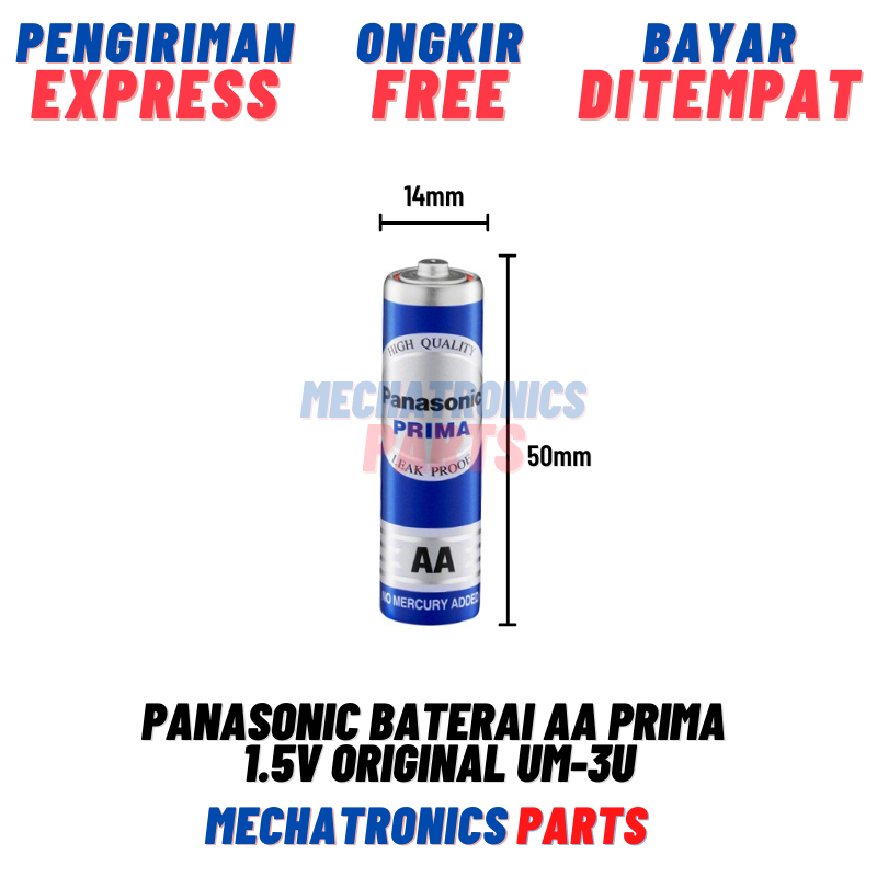 Jual Panasonic Baterai AA Prima 1.5V Original UM-3U 2A A2 | Shopee ...