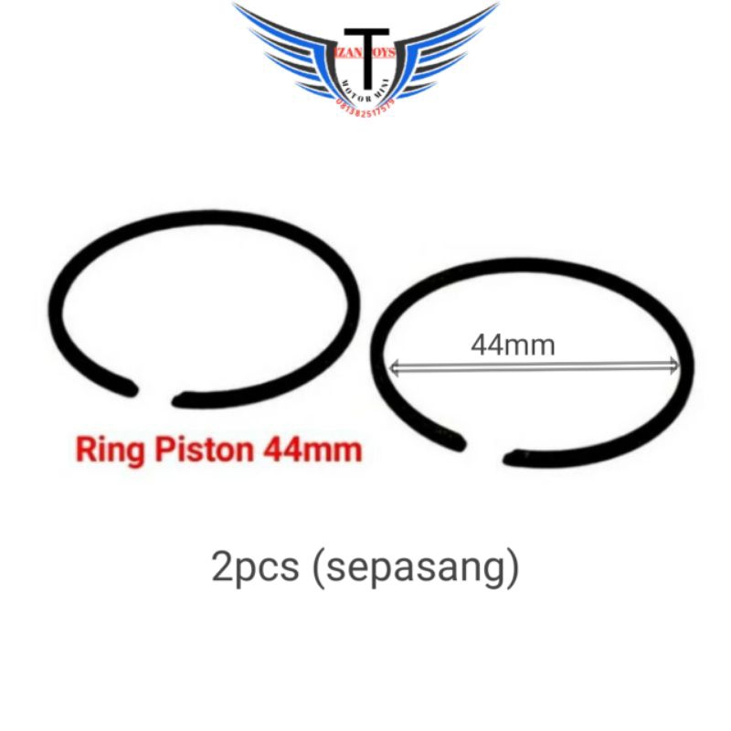 Jual Ring Piston 44mm Motor Mini Gp/Mini Trail/Mini ATV/Mesin Rumput ...