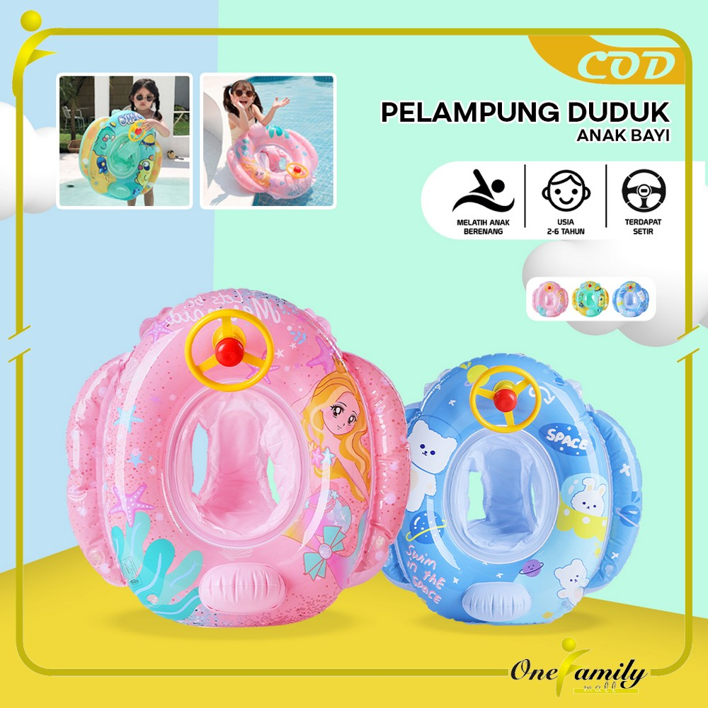 Jual ONE-M326 Ban Renang Anak Swim Ring Motif Stir Mobil Ban Renang ...