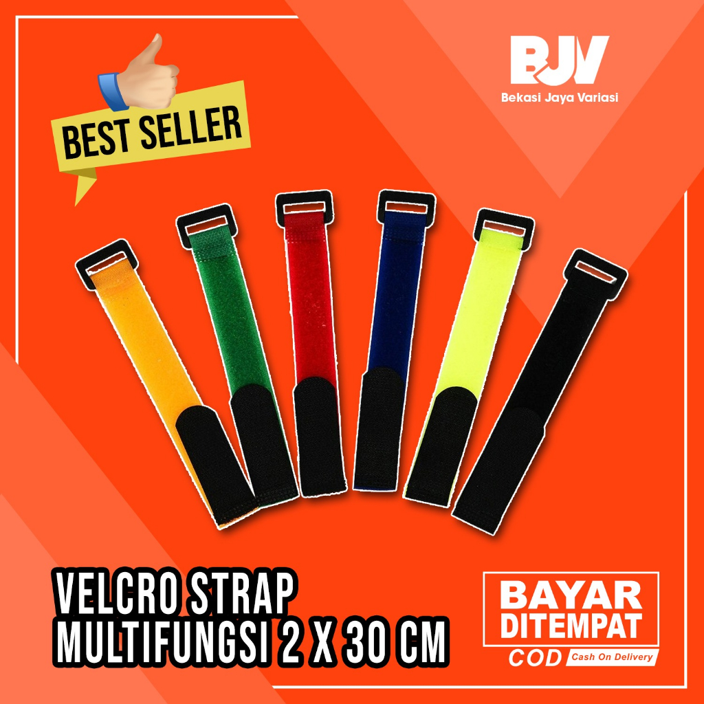 Jual Velcro Strap Tali Sepeda Multifungsi Tali Pengikat Perekat ...