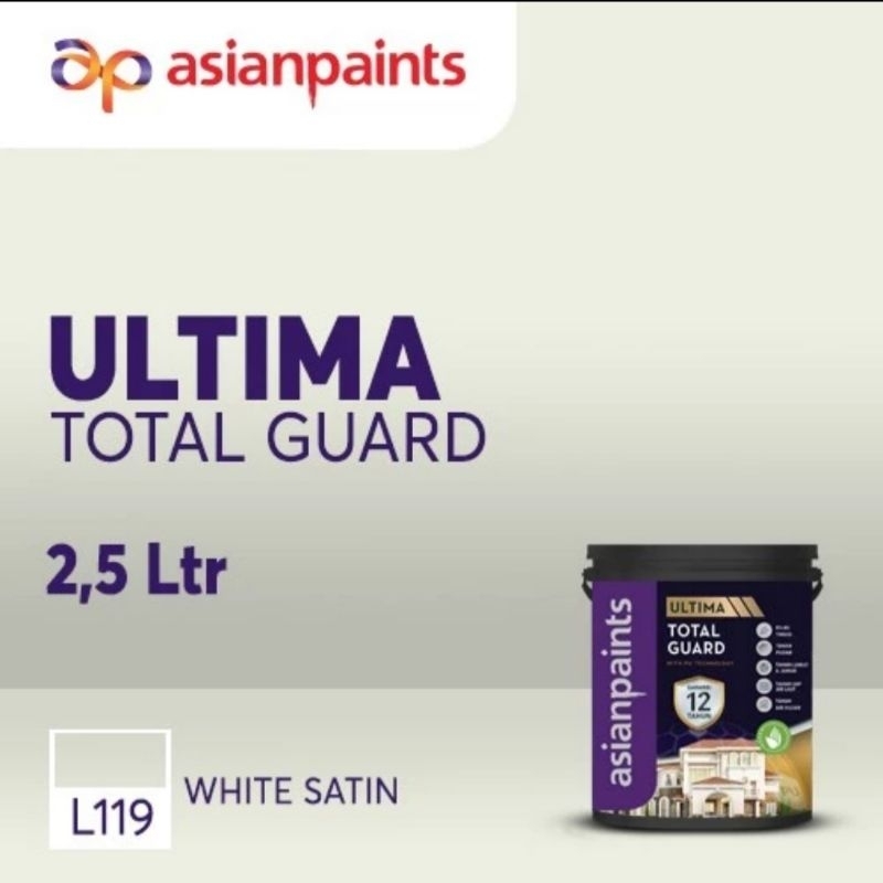 Jual CAT TEMBOK EKSTERIOR ULTIMA TOTAL GUARD ASIAN PAINTS 2.5 LTR ...