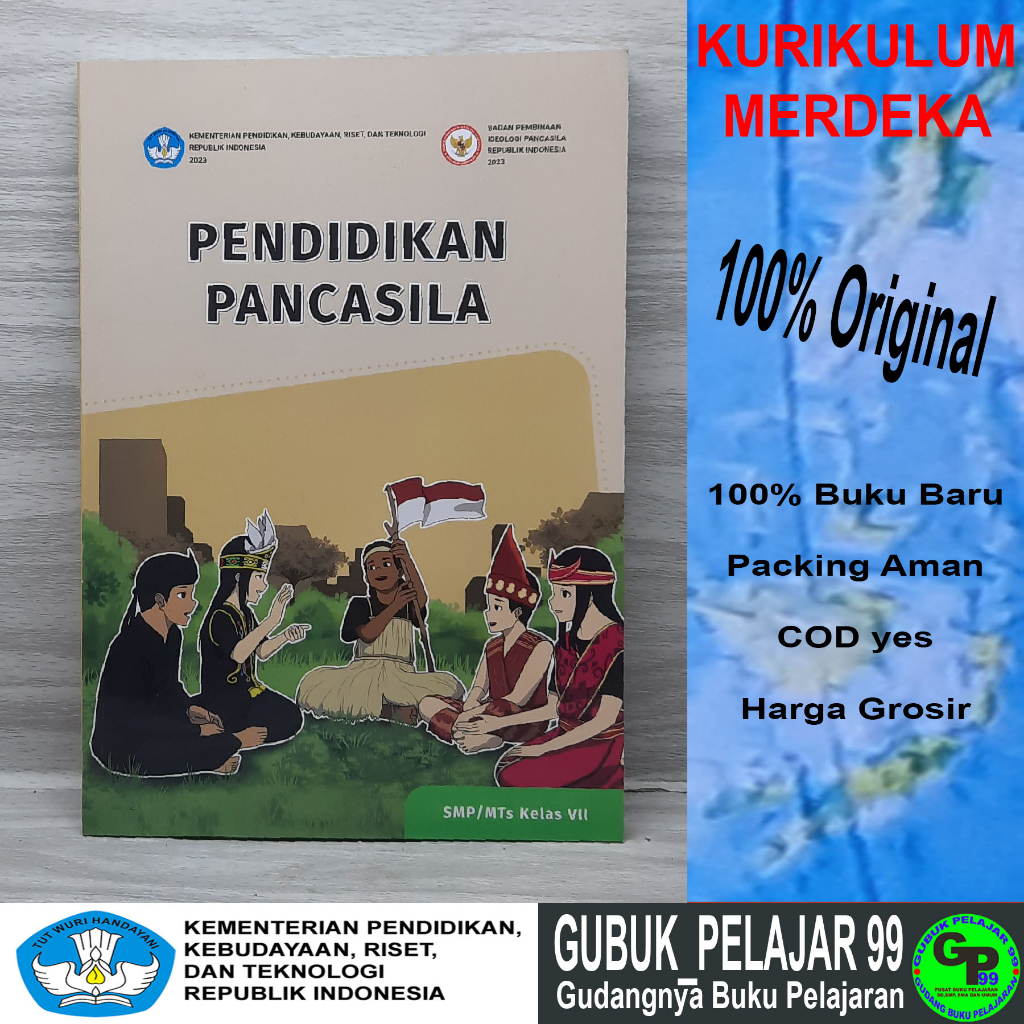 Jual Buku Paket Siswa PENDIDIKAN PANCASILA Untuk SMP/MTs Kelas 7 Kurikulum MERDEKA ...