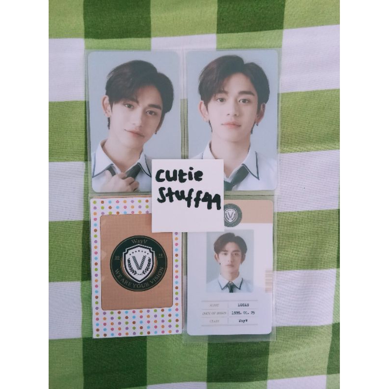 Jual PC ID Card Lucas Luggage sticker WayV BTSK back to school kit ...