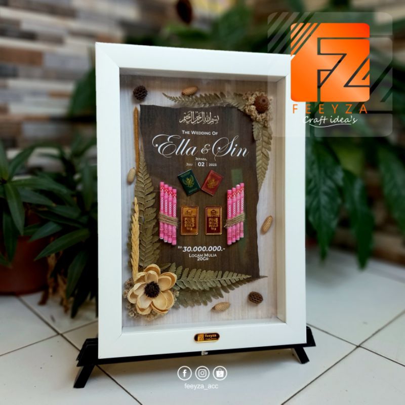 Jual 1 HARI JADI , Mahar pernikahan rustik | Custom | bingkai mahar ...