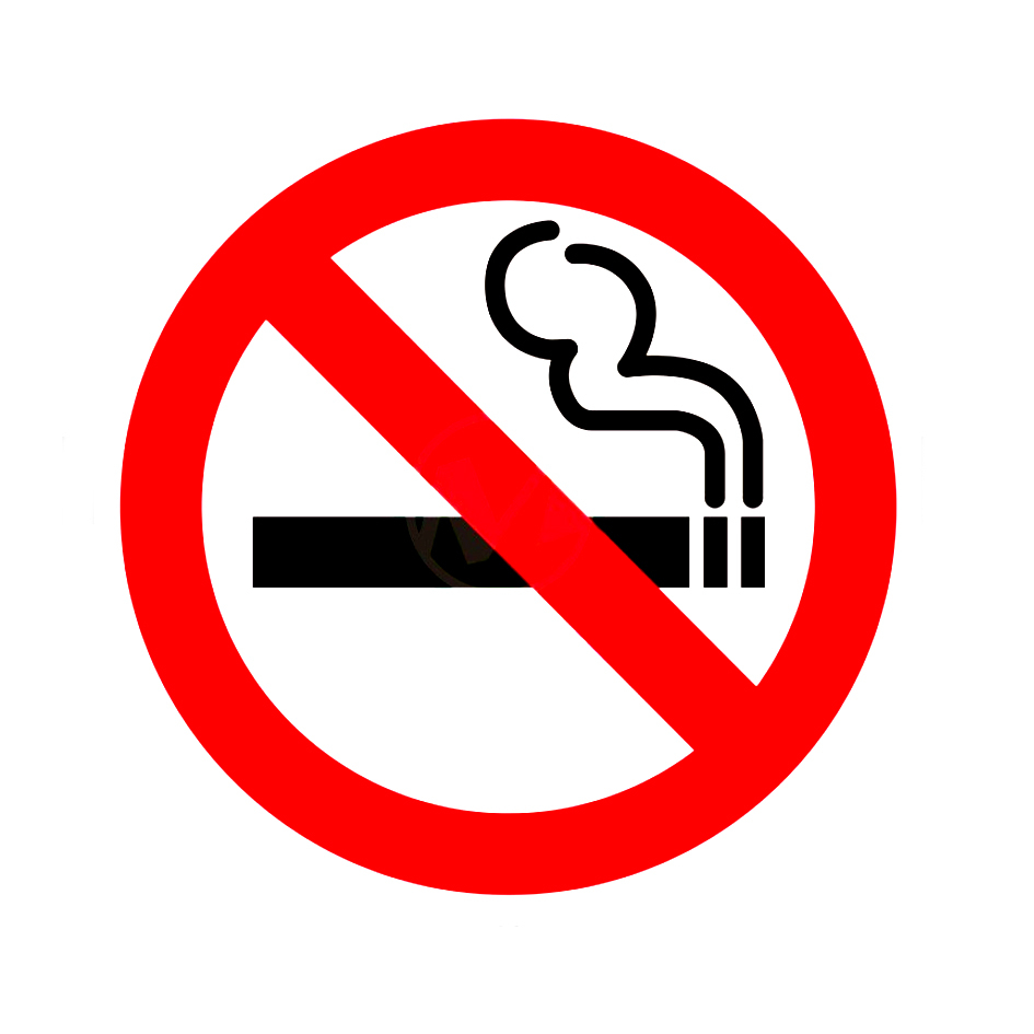 Jual STIKER VINYL LAMBANG DILARANG MEROKOK CUT UK. 10 X 10 CM SIGN ...