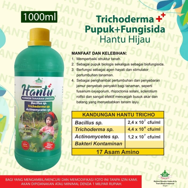 Jual Pupuk Hayati dan Bio Fungisida Hantu Trichoderma 1000 ml Jimmy ...