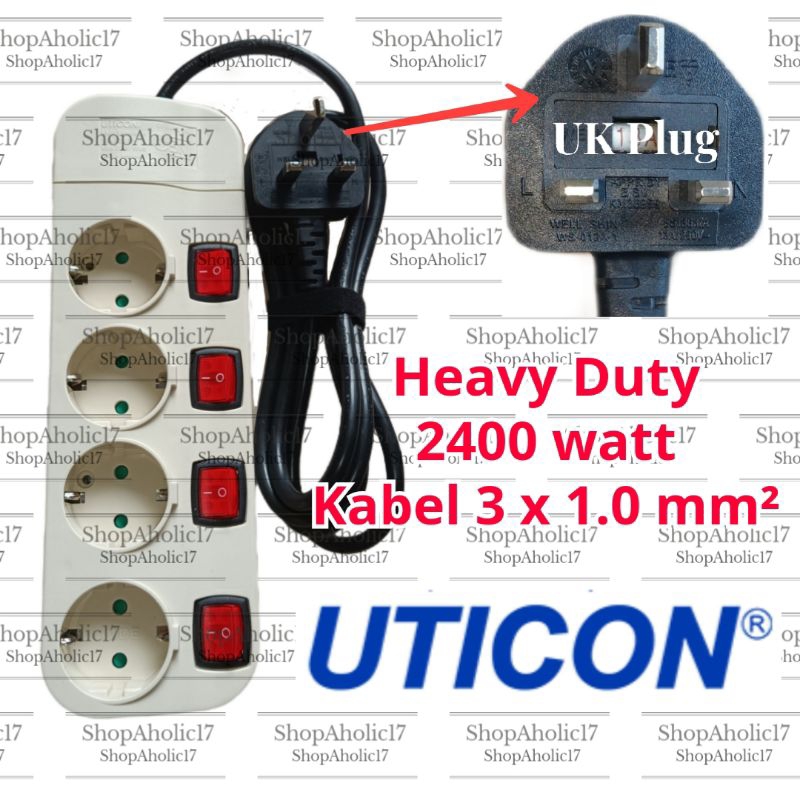 Jual Stop Kontak Singapore Malaysia Arab Hongkong UK Plug Over Steker ...