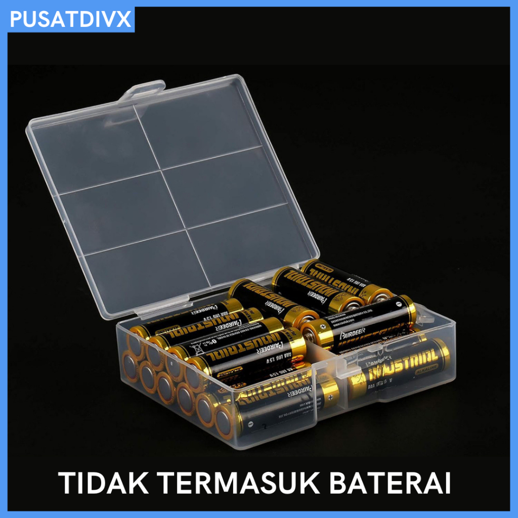 Jual SANJI KOTAK BATERAI 24 SLOT AAA A3 TEMPAT BOX PLASTIK ...