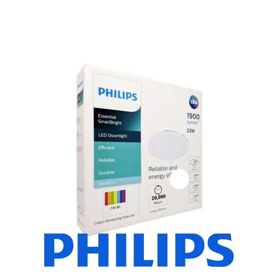 Jual Lampu Led Panel Downlight Philips 20W 20 Watt DN020B G3 Inbow ...