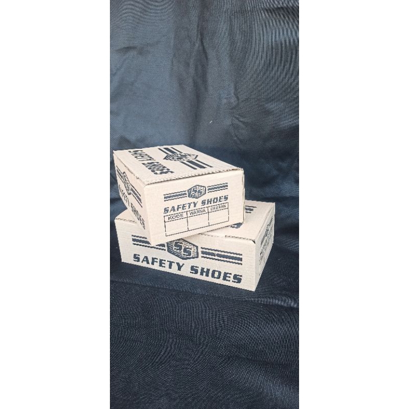 Jual kardus sepatu / dus sepatu safety dus / ukuran 32 x 19 x 12 ...