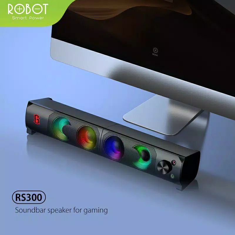Jual Speaker Robot RS300 E-Sport Gaming Soundbar & LED RGB Lightning ...