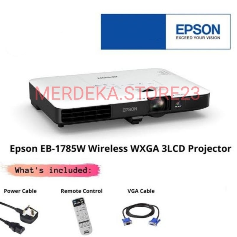 Jual LCD PROYEKTOR EPSON EB-1785W EB 1785W EB1785W 3LCD PROJECTOR WXGA ...