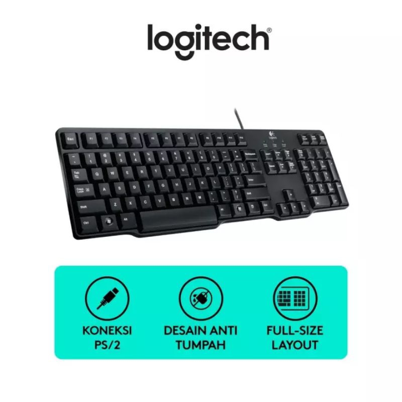 Jual Logitech Classic Keyboard K100 PS2 | Shopee Indonesia