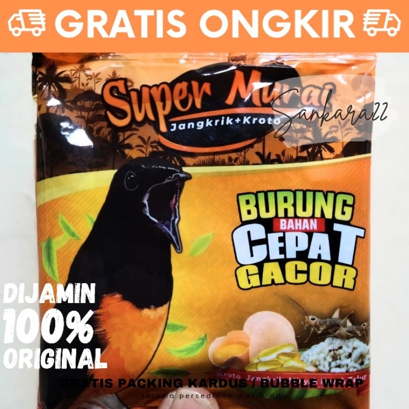 Jual MAKANAN BURUNG PAKAN BURUNG VOER SUPER MURAI GACOR PELLET PUR ...