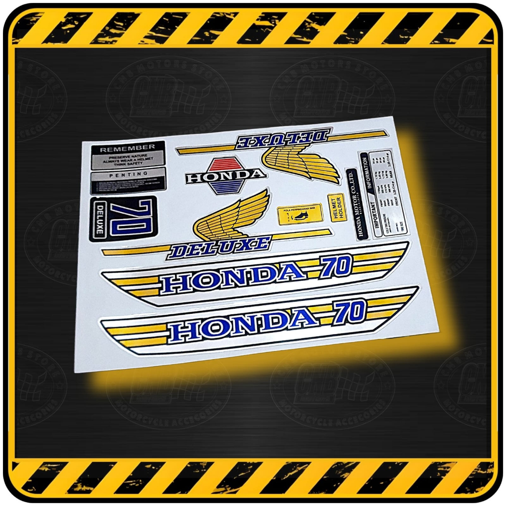 Jual STIKER STRIP STRIPING C70 CHROME VINYL LASER ANTI LUNTUR MOTIF ...