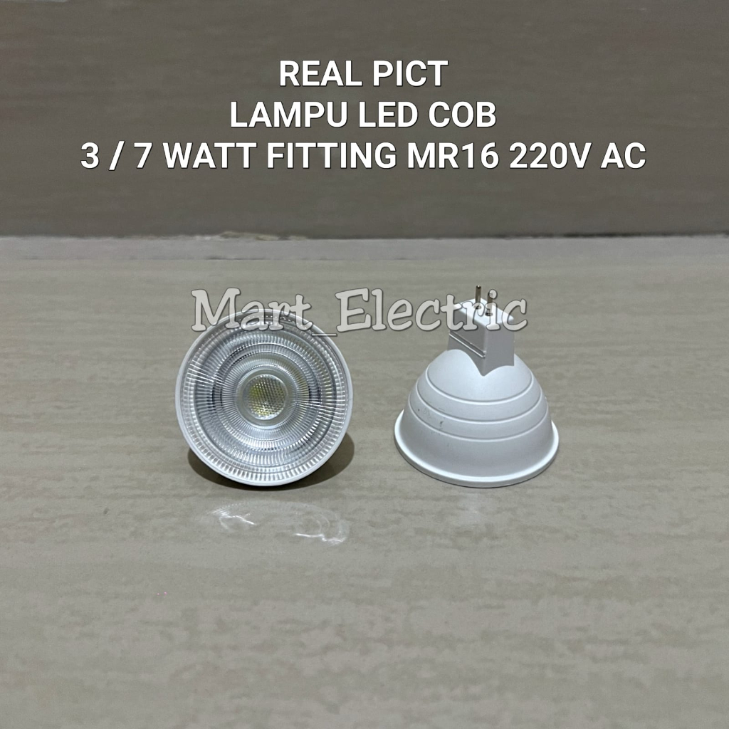 Jual LAMPU SPOT LED COB 3 / 7 WATT FITTING MR16 220V /LAMPU SOROT 3 / 7 ...