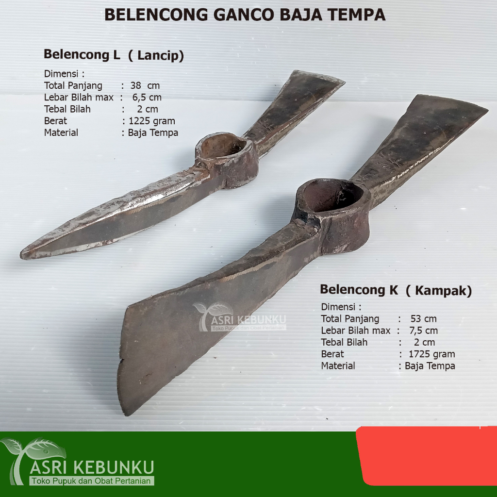 Jual Belencong Blencong Ganco 555 Jumbo Baja Iras (Tanpa las), Alat ...