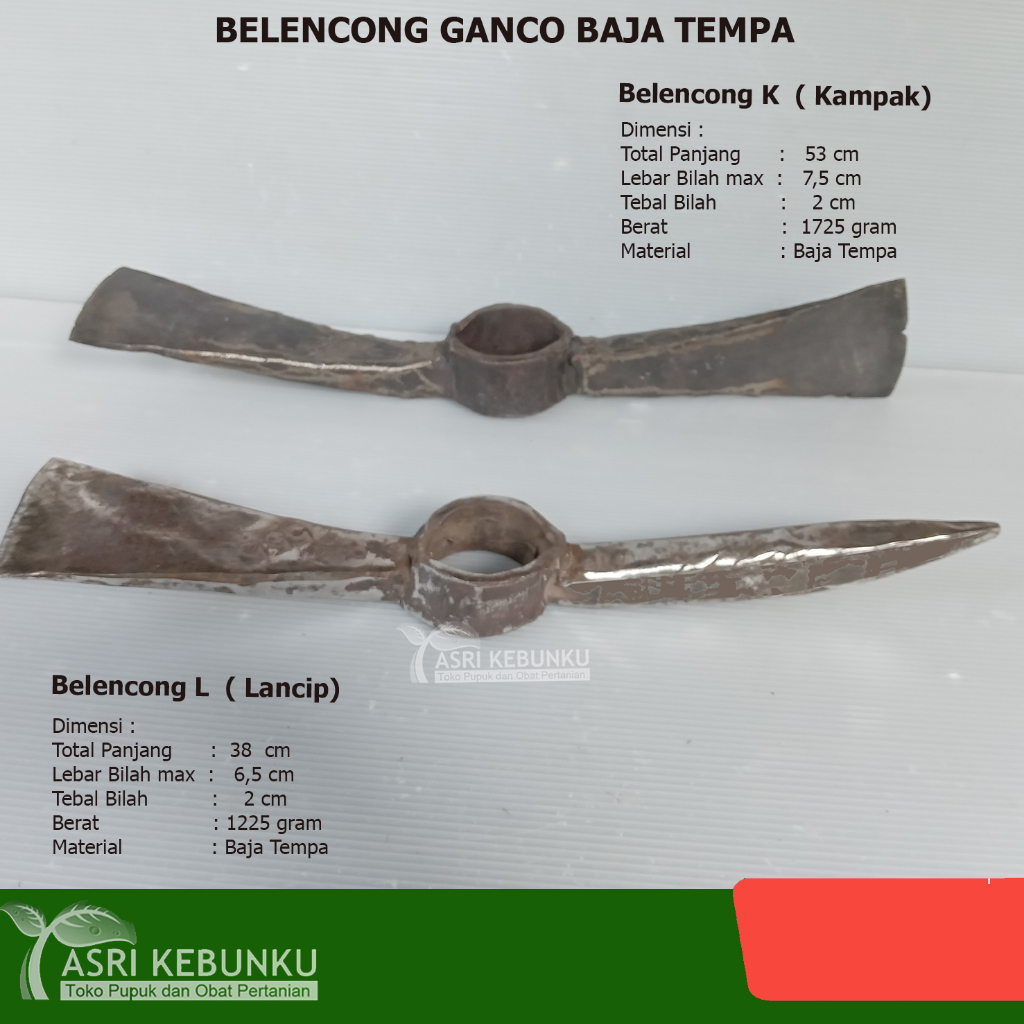 Jual Belencong Blencong Ganco 555 Jumbo Baja Iras (Tanpa las), Alat ...