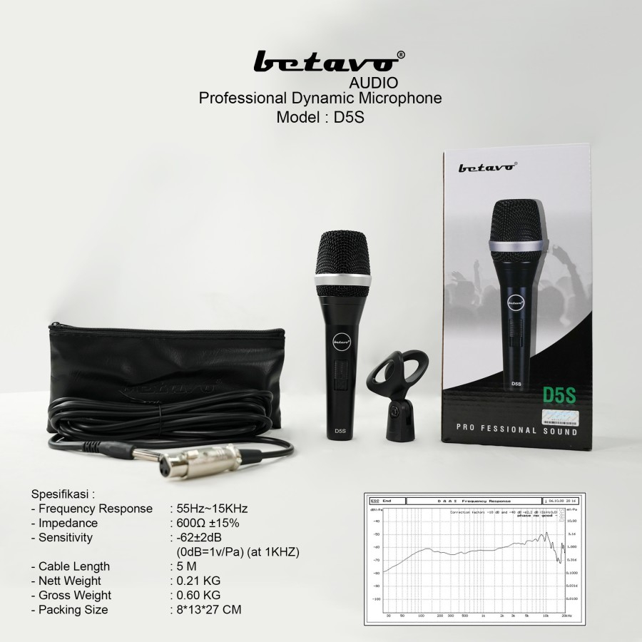 Jual Professional Dynamic Microphone Betavo D5S | Shopee Indonesia