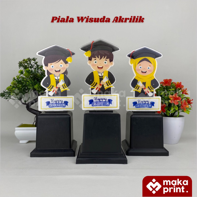 Jual Piala Wisuda Akrilik (Non Hijab Graduation) - Piala Wisuda Akrilik ...