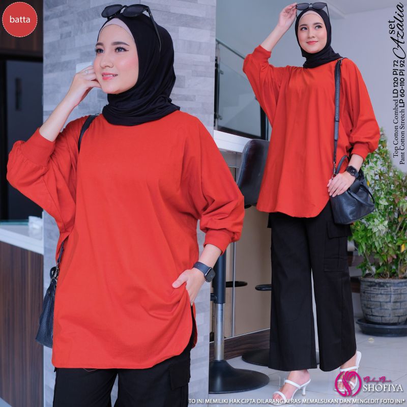 Jual Azalia Set Original Shofiya Hijab - Setelan Celana Cargo wanita ...
