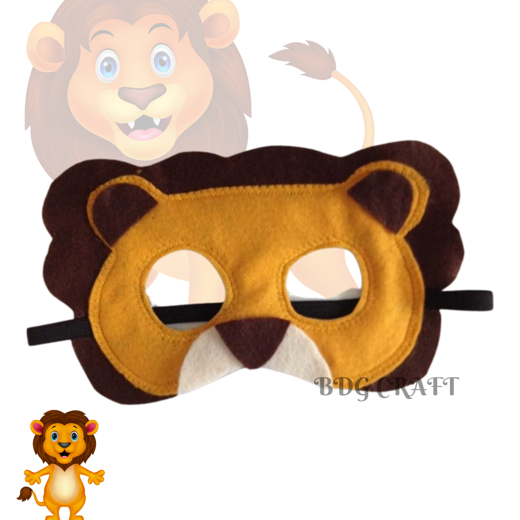 Jual TOPENG FLANEL BINATANG LION SINGA | Shopee Indonesia