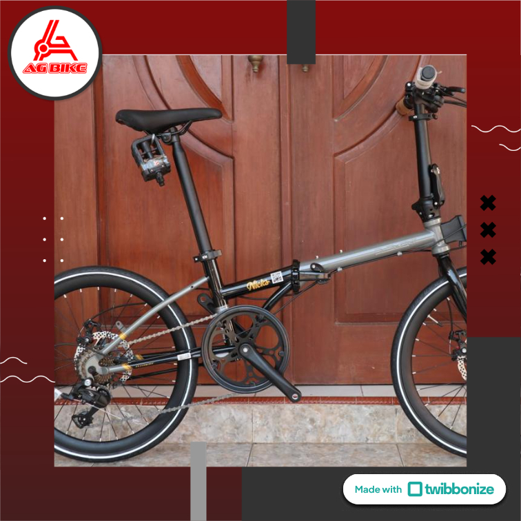 Jual Sepeda Lipat Folding Bike 20 Element Nicks R8 8 Speed | Shopee ...
