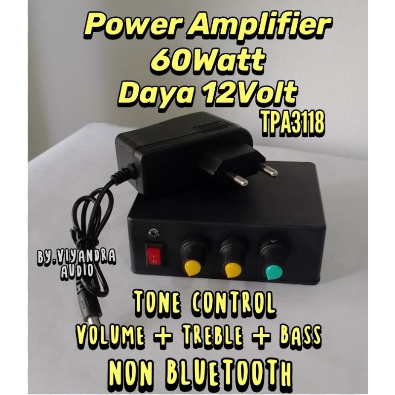 Jual Power Ampli Mini 12volt lengkap dengan tone control | Shopee Indonesia