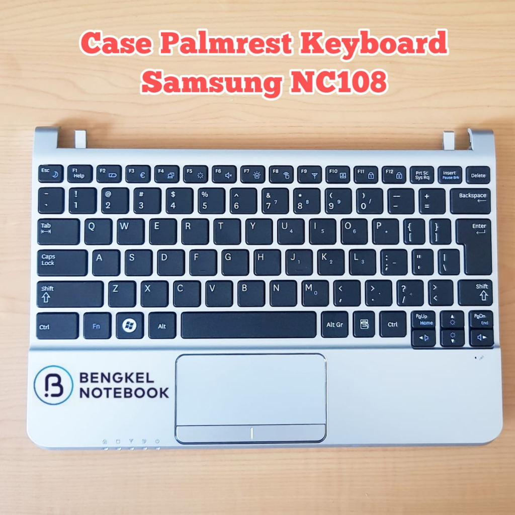 Jual Case Casing Palmrest Keyboard Samsung NC108 NC110 Touchpad Enter L ...