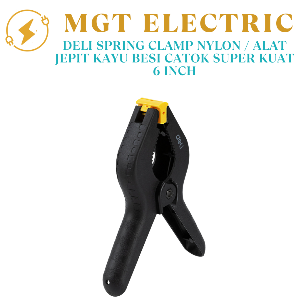 Jual Deli Spring Clamp Nylon / Alat Jepit Kayu Besi Catok Super Kuat ...