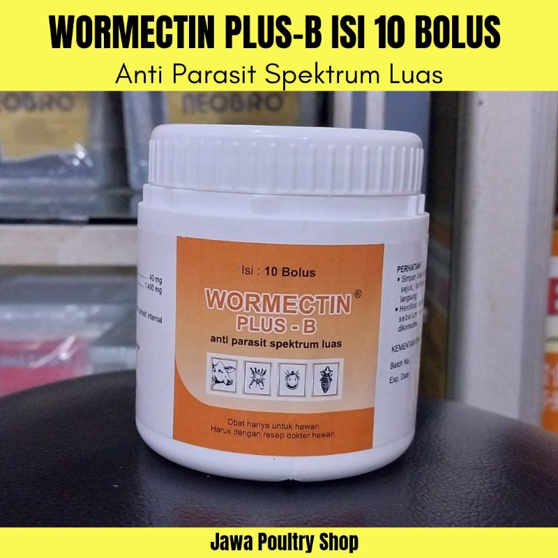 Jual WORMECTIN PLUS BOLUS ORIGINAL ISI 10 BOLUS - Anti Parasit Luar dan ...