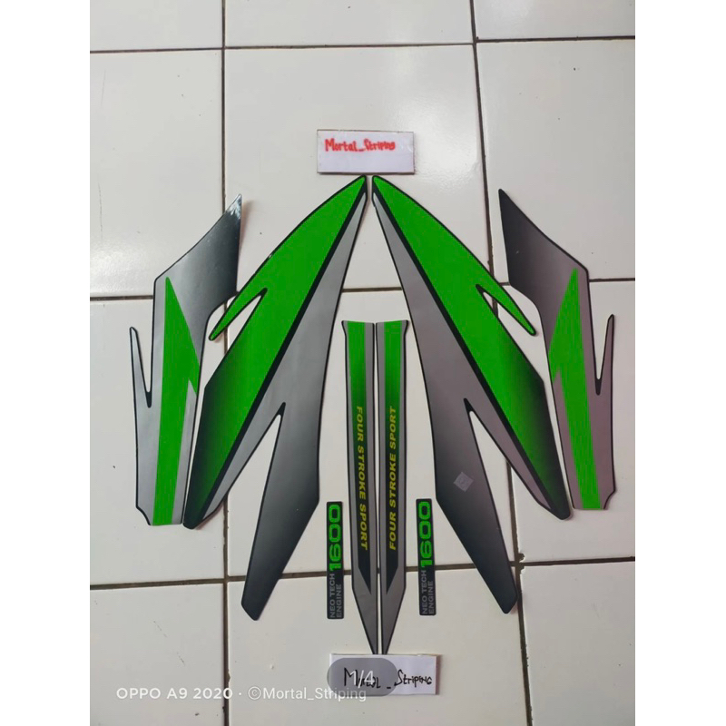 Jual STIKER STRIPING MOTOR GL PRO 96 1996 HIJAU | Shopee Indonesia
