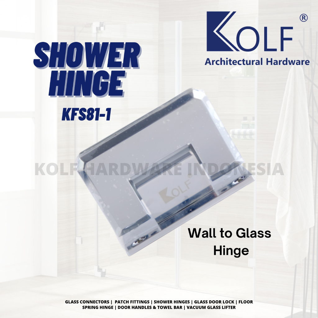 Jual Kolf Shower Hinge KFS-81-1 (GW) CP / Engsel Shower Kolf Hardware ...