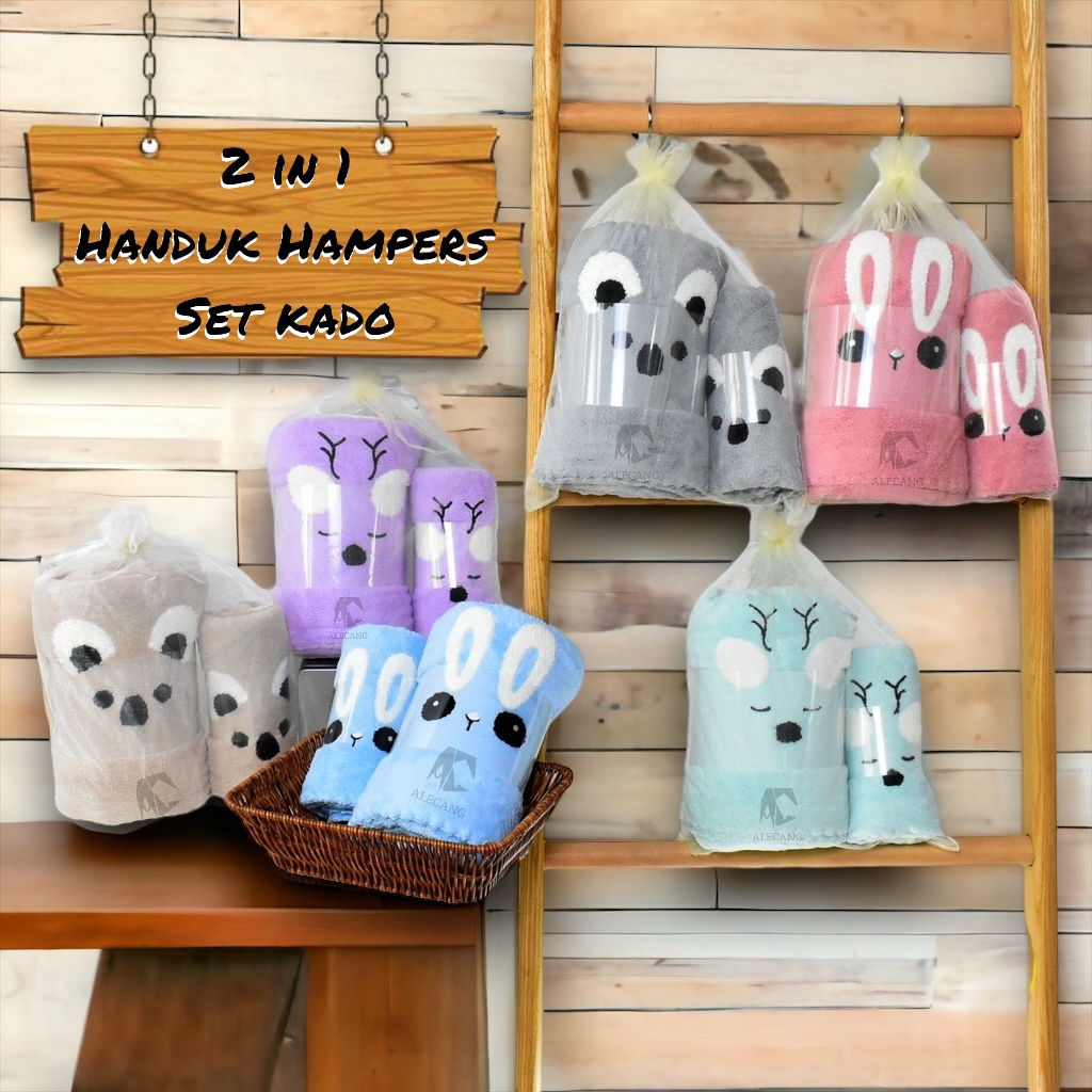 Jual Handuk Bayi Microfiber 2 in 1 size 70 x 140 cm & 35 x 75 cm ...