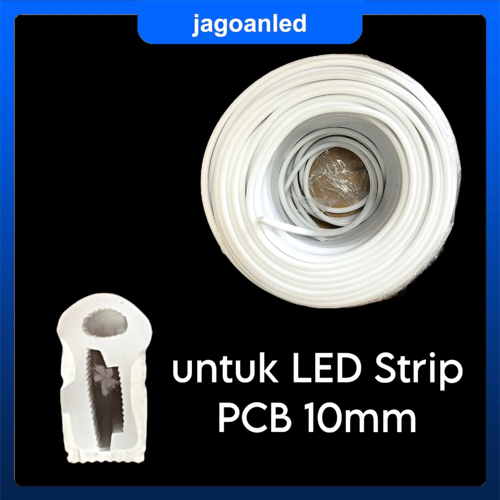 Jual Selang LED alis pcb 10mm selongsong karet silicone tube pelindung ...