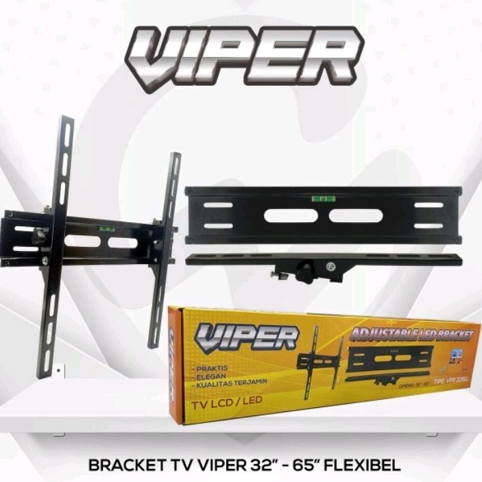 Jual BRACKET TV VIPER 32"-65" fleksible breket tipi gerak atas bawah ...