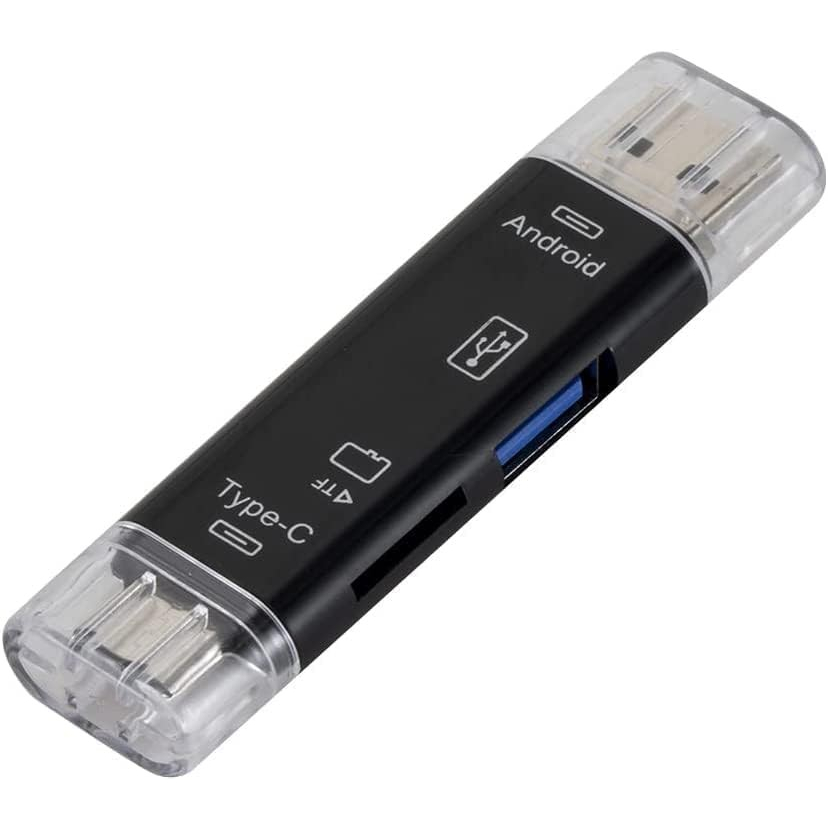 Jual Portable OTG 3 IN 1 Card Reader USB Type C + Micro USB Standard ...