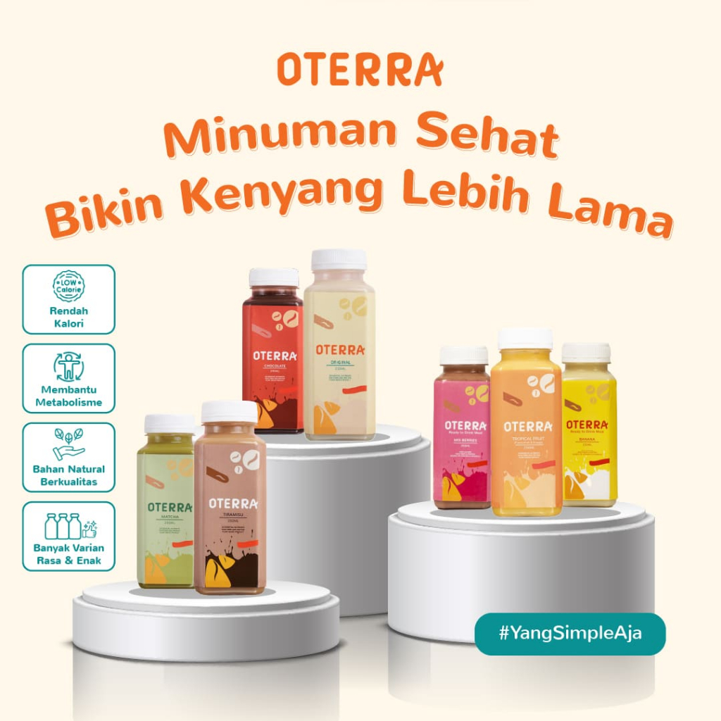 Jual OTERRA Ready to Drink Meal - Meal Replacement Oat Rendah Kalori | Shopee Indonesia