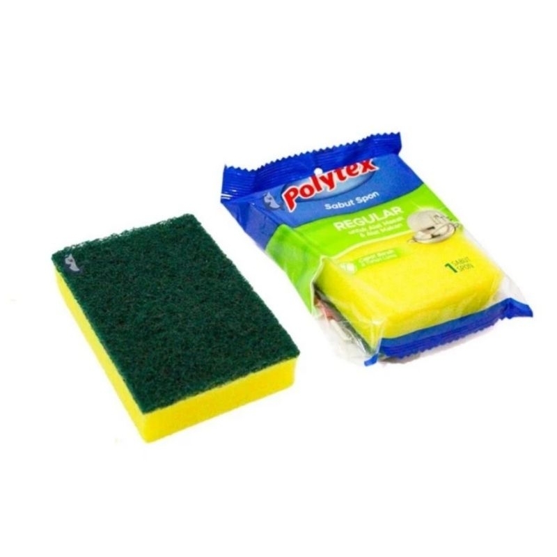 Jual POLYTEX sabut spon serbaguna cuci piring regular | Shopee Indonesia