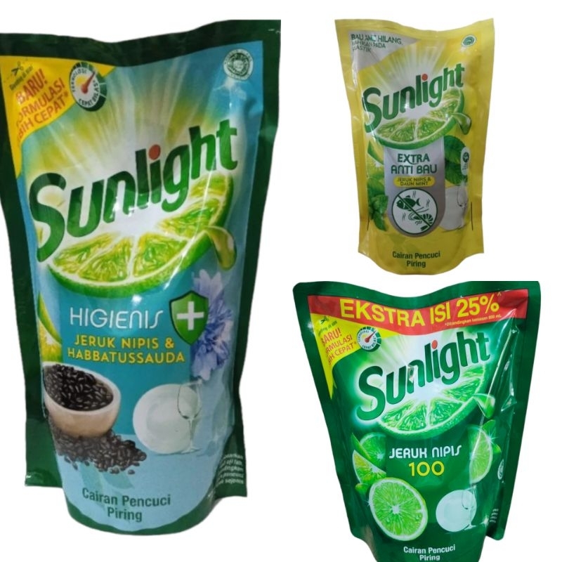Jual Sunlight Sabun Pencuci Piring 1000ml. 910ml & 755ml. 650ml ...