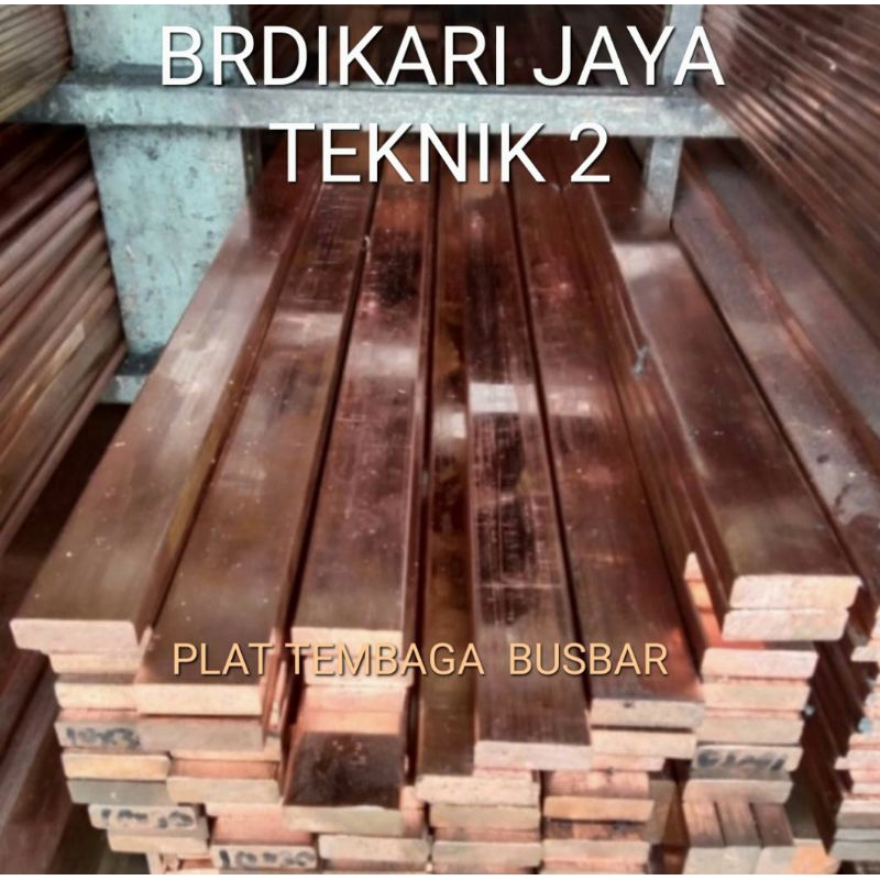 Jual plat strip busbar tembaga/tembaga murni batangan 2mm × 15mm × ...