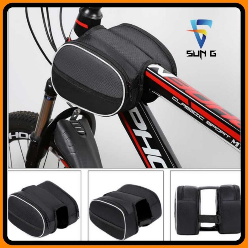 Jual Tas Frame Depan Sepeda Double Bag | Shopee Indonesia