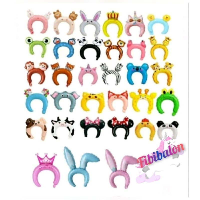 Jual Balon Foil bando karakter/balon hiasan kepala | Shopee Indonesia