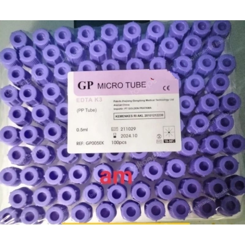 Jual Micro Tube EDTA 0,5ml Tabung EDTA 0,5ml | Shopee Indonesia