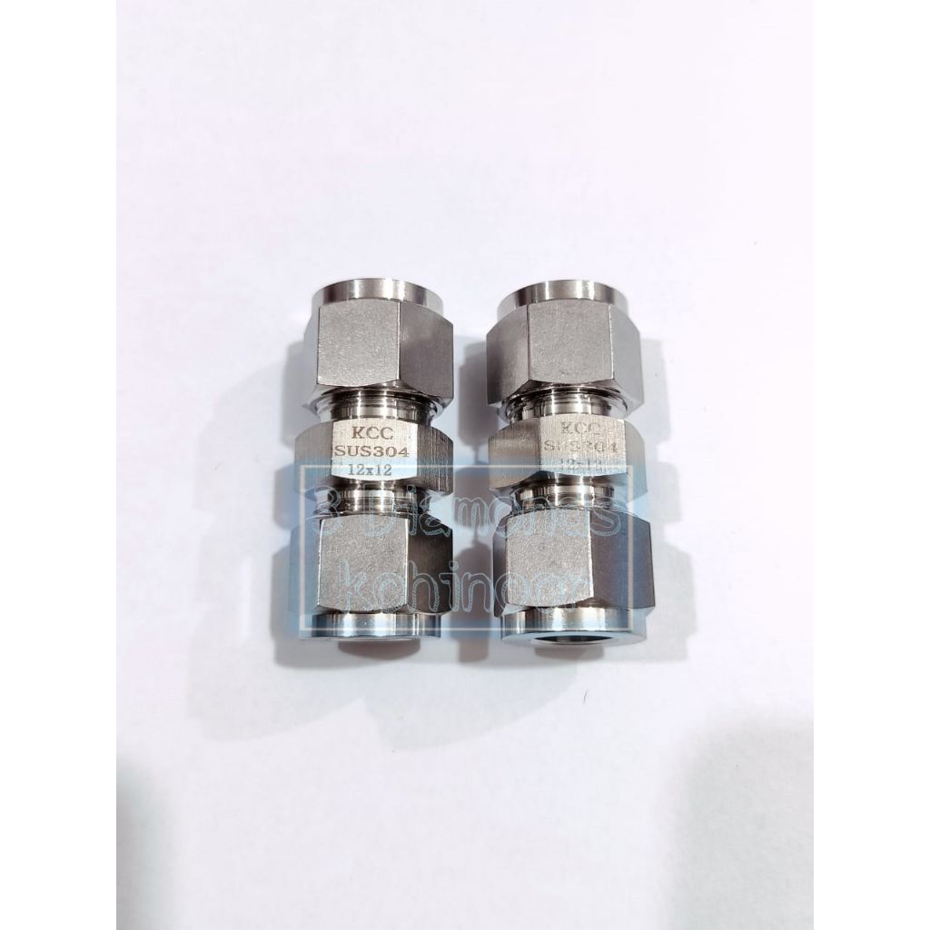 Jual UNION CONNECTOR TUBING SS316 12MM OD | Shopee Indonesia