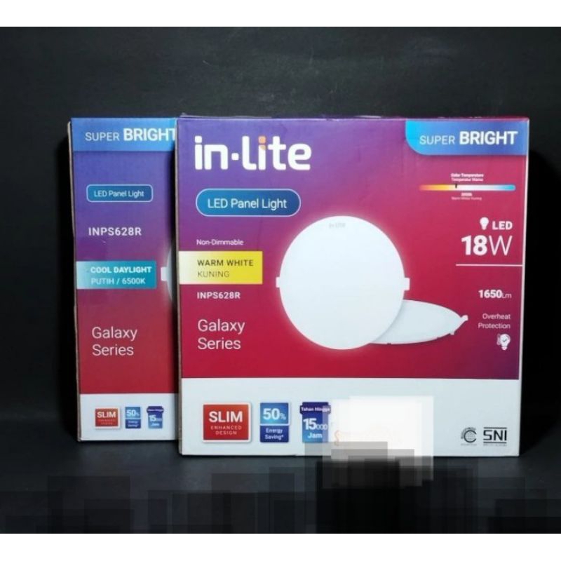 Jual Inlite Downlite Slim Panel LED IB In-lite 18w 18watt Bulat ...
