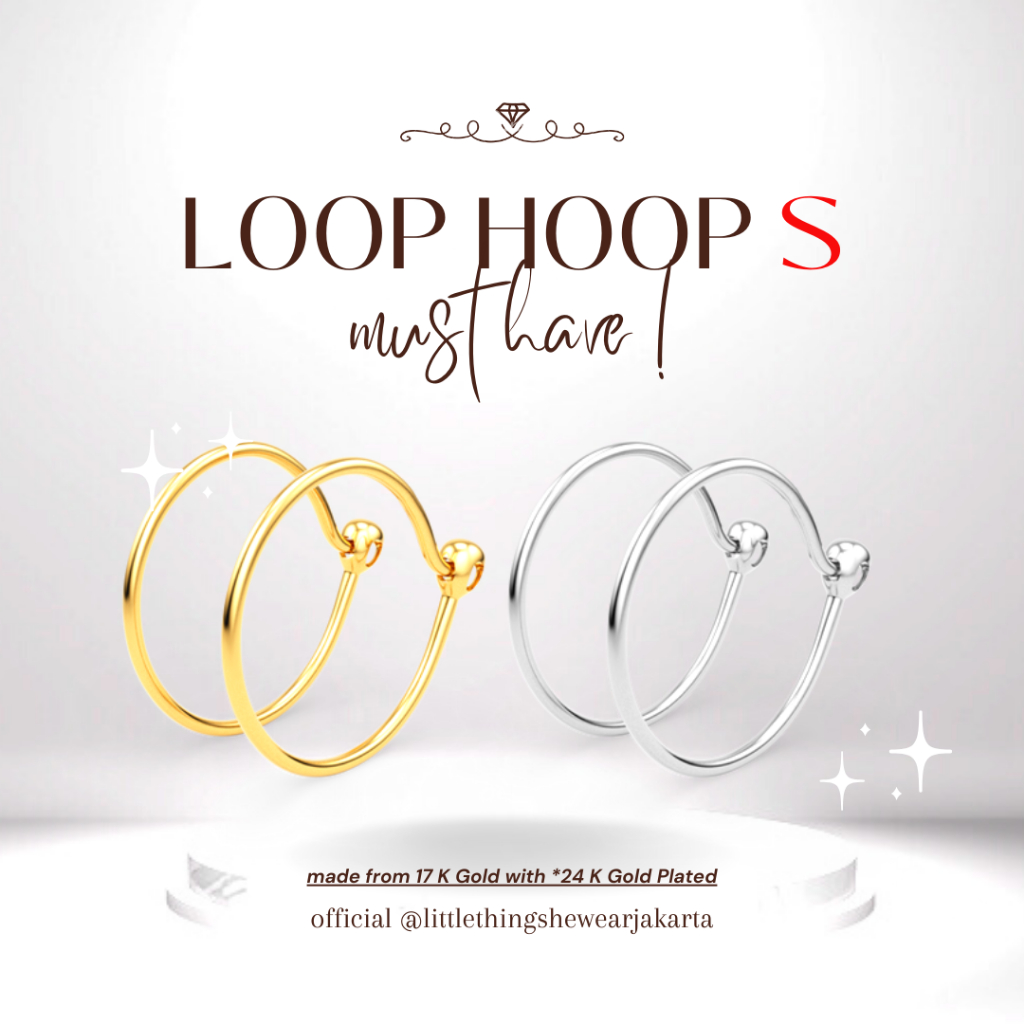 Jual Littlethingshewear Anting Loop Hoop S (10 mm) – 17K Anti Karat ...