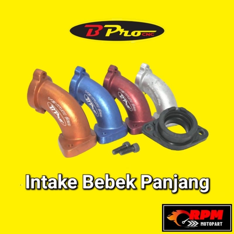 Jual Intake Intek Manifold Panjang BPro Bebek Sleep Engine Jupiter Supra Kharisma Shogun Vega ...