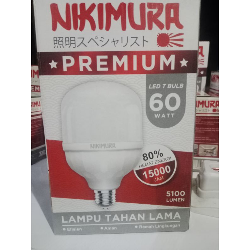 Jual LAMPU LED NIKIMURA bulat 60 wat ,garansi 1 tahun | Shopee Indonesia